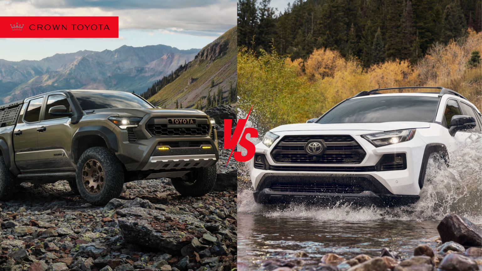 Tacoma vs. RAV4: Choosing Your Toyota Adventure Companion – Crown ...