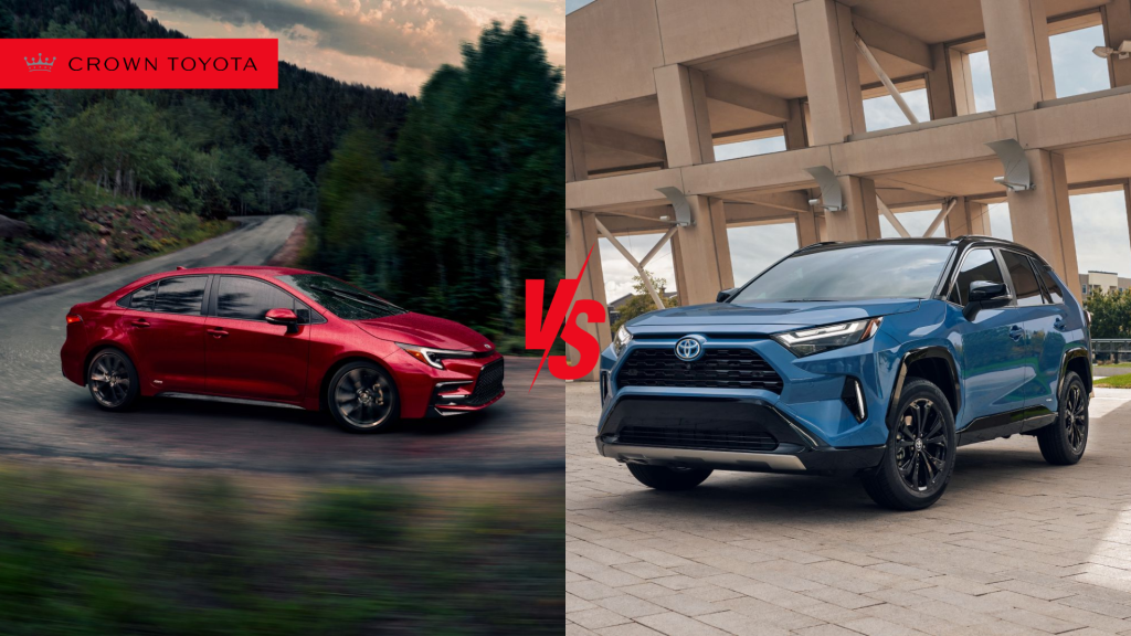 Corolla vs. RAV4: Compact Efficiency Meets SUV Practicality – Crown ...